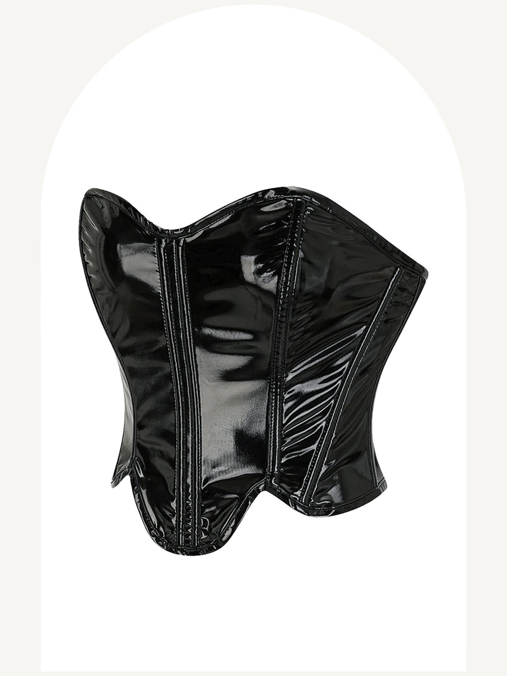 Black patent leather corset – Fashione Shanone